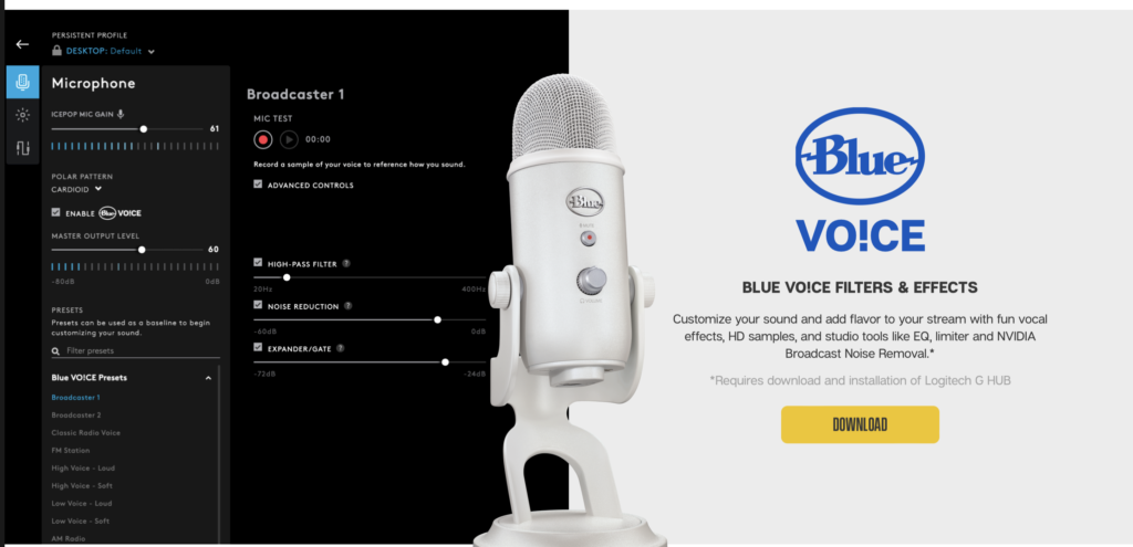 Blue Yeti Professional USB Microphone (Silver) | Dr Mac Mandalay